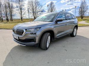 Grey Skoda Kodiaq 2021 in Daugavpils, with an engine capacity of 2.00 L and mileage of 80 thousand km for 34000 €, photo 3 on AUTOMOTO.COM.LV