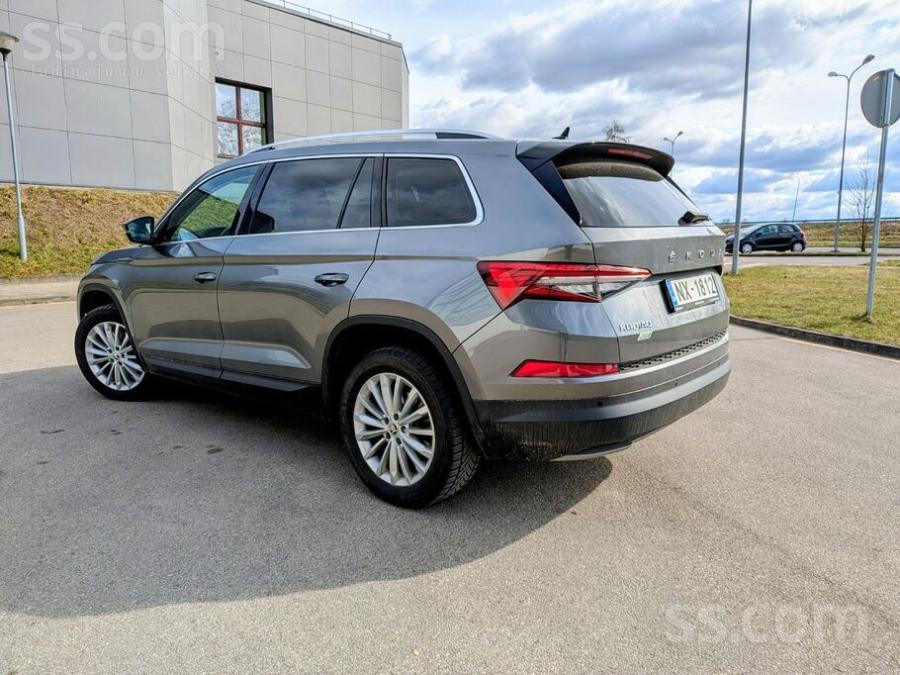Grey Skoda Kodiaq 2021 in Daugavpils, with an engine capacity of 2.00 L and mileage of 80 thousand km for 34000 €, photo 4 on AUTOMOTO.COM.LV