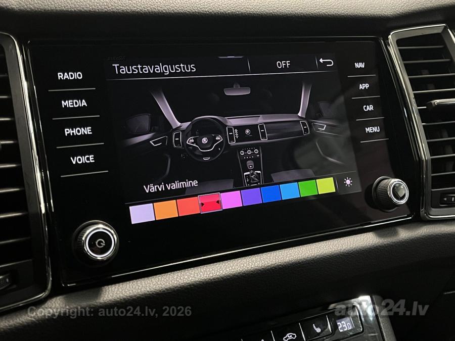Pelēks Skoda Kodiaq 2021 Tallina, ar dzinēja tilpumu 2.00 L un nobraukumu 111 tūkst. km par 25700 €, foto 15 vietnē AUTOMOTO.COM.LV