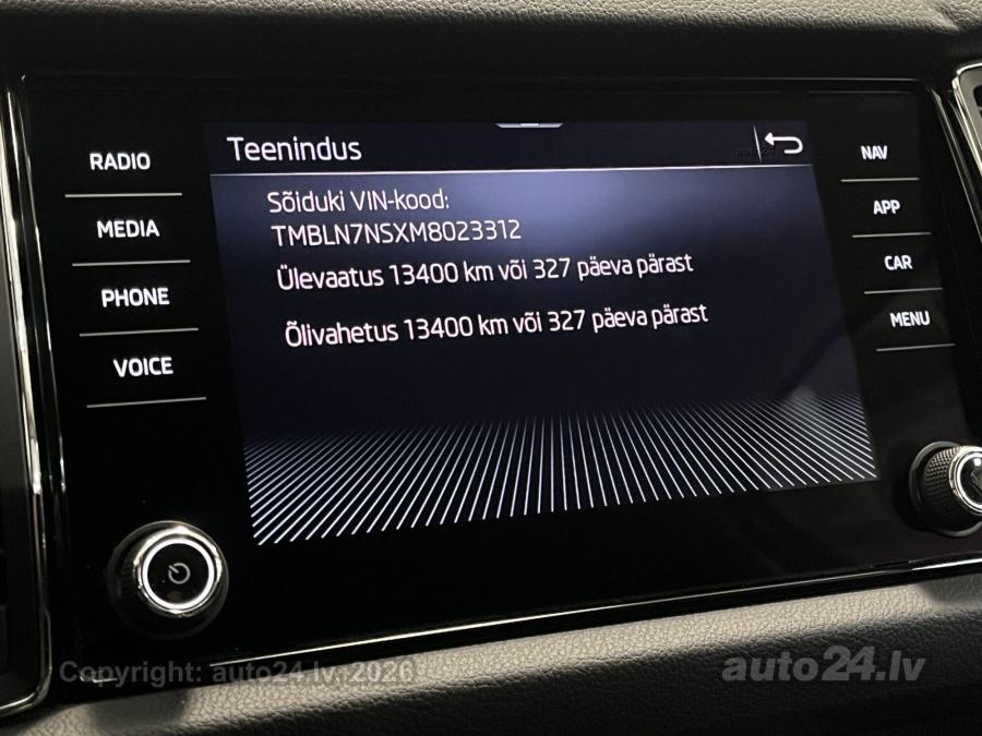 Pelēks Skoda Kodiaq 2021 Tallina, ar dzinēja tilpumu 2.00 L un nobraukumu 125 tūkst. km par 25900 €, foto 11 vietnē AUTOMOTO.COM.LV