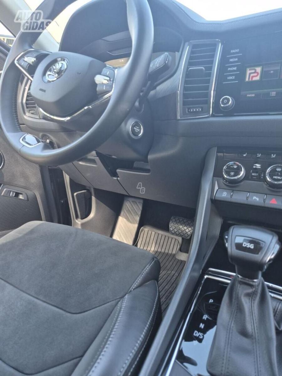 Pelēks Skoda Kodiaq 2021 Viļņa, ar dzinēja tilpumu 1.50 L un nobraukumu 84 tūkst. km par 29900 €, foto 31 vietnē AUTOMOTO.COM.LV