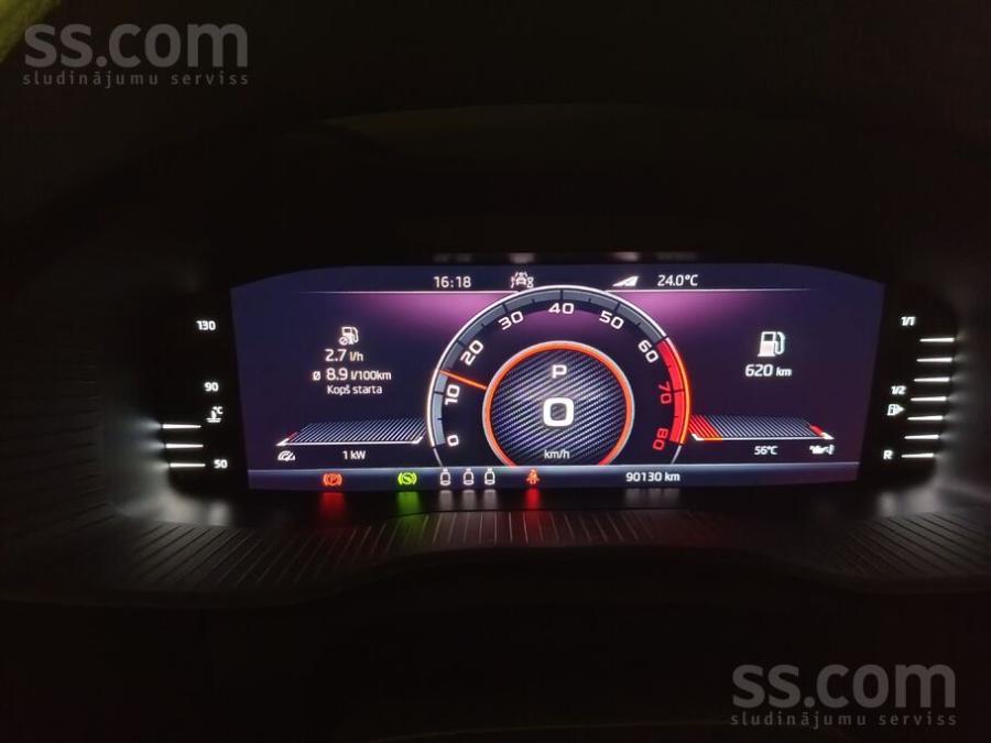 Серый Шкода Kodiaq 2021 в Рига, объемом двигателя 1.50 л и пробегом 90 тыс. км за 24500 €, фото 22 на AUTOMOTO.COM.LV