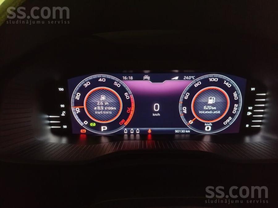 Серый Шкода Kodiaq 2021 в Рига, объемом двигателя 1.50 л и пробегом 90 тыс. км за 24500 €, фото 23 на AUTOMOTO.COM.LV