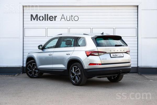 Grey Skoda Kodiaq 2021 in Riga, with an engine capacity of 2.00 L and mileage of 136 thousand km for 28650 €, photo 3 on AUTOMOTO.COM.LV