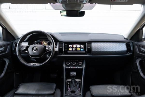 Grey Skoda Kodiaq 2021 in Riga, with an engine capacity of 2.00 L and mileage of 136 thousand km for 28650 €, photo 9 on AUTOMOTO.COM.LV