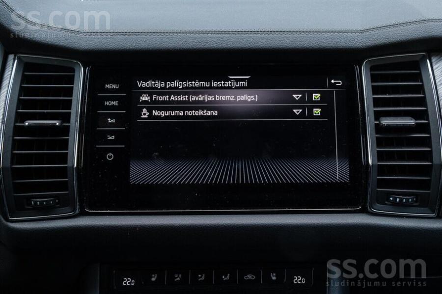 Pelēks Skoda Kodiaq 2021 Rīga, ar dzinēja tilpumu 2.00 L un nobraukumu 136 tūkst. km par 28650 €, foto 15 vietnē AUTOMOTO.COM.LV