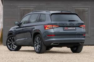 Grey Skoda Kodiaq 2021 in Jelgava, with an engine capacity of 1.50 L and mileage of 188 thousand km for 21900 €, photo 7 on AUTOMOTO.COM.LV