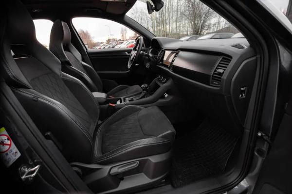 Grey Skoda Kodiaq 2021 in Jelgava, with an engine capacity of 1.50 L and mileage of 188 thousand km for 21900 €, photo 10 on AUTOMOTO.COM.LV