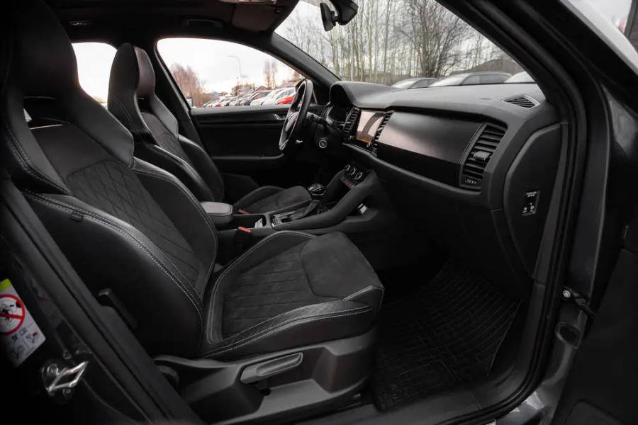 Grey Skoda Kodiaq 2021 in Jelgava, with an engine capacity of 1.50 L and mileage of 188 thousand km for 21900 €, photo 11 on AUTOMOTO.COM.LV