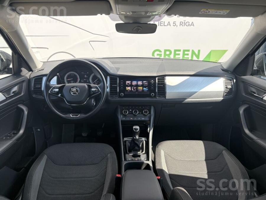 Grey Skoda Kodiaq 2021 in Riga, with an engine capacity of 1.50 L and mileage of 65 thousand km for 21500 €, photo 10 on AUTOMOTO.COM.LV