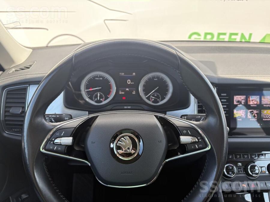 Grey Skoda Kodiaq 2021 in Riga, with an engine capacity of 1.50 L and mileage of 65 thousand km for 21500 €, photo 16 on AUTOMOTO.COM.LV