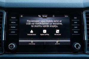 Grey Skoda Kodiaq 2021 in Riga, with an engine capacity of 1.50 L and mileage of 70 thousand km for 23650 €, photo 18 on AUTOMOTO.COM.LV