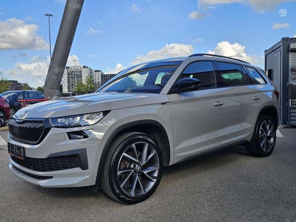 Grey Skoda Kodiaq 2021 in Vilnius, with an engine capacity of 1.97 L and mileage of 187 thousand km for 27000 €, photo 1 on AUTOMOTO.COM.LV