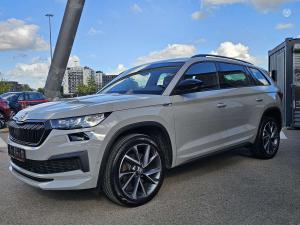 Grey Skoda Kodiaq 2021 in Vilnius, with an engine capacity of 1.97 L and mileage of 187 thousand km for 27000 €, photo  on AUTOMOTO.COM.LV