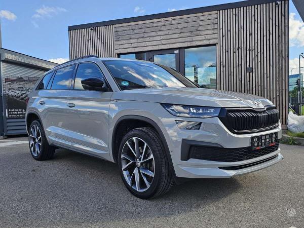 Grey Skoda Kodiaq 2021 in Vilnius, with an engine capacity of 1.97 L and mileage of 187 thousand km for 27000 €, photo 2 on AUTOMOTO.COM.LV