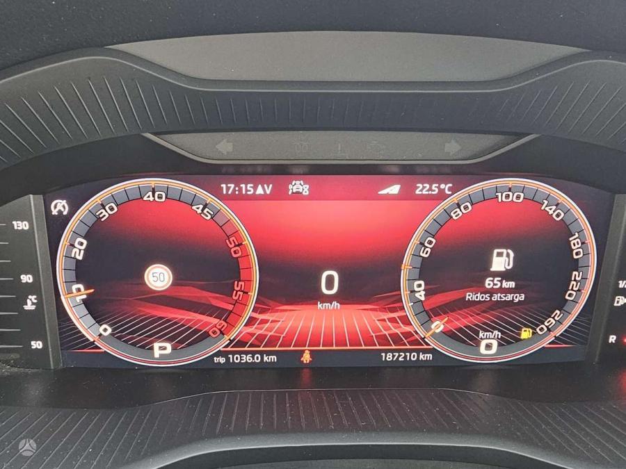 Grey Skoda Kodiaq 2021 in Vilnius, with an engine capacity of 1.97 L and mileage of 187 thousand km for 27000 €, photo 10 on AUTOMOTO.COM.LV