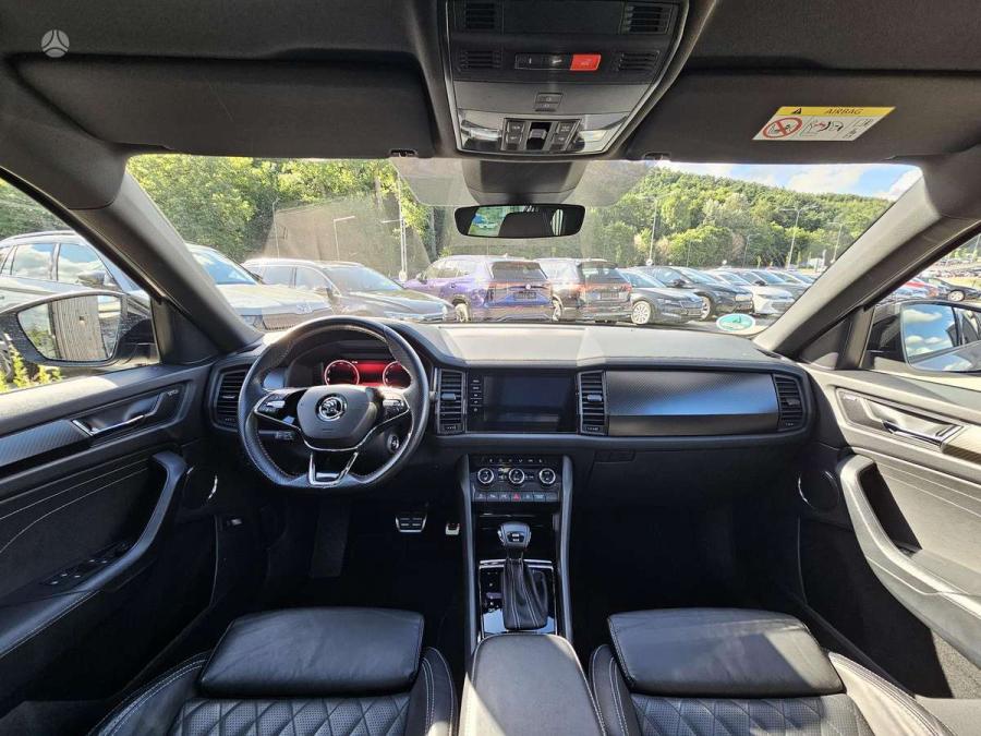 Grey Skoda Kodiaq 2021 in Vilnius, with an engine capacity of 1.97 L and mileage of 187 thousand km for 27000 €, photo 13 on AUTOMOTO.COM.LV