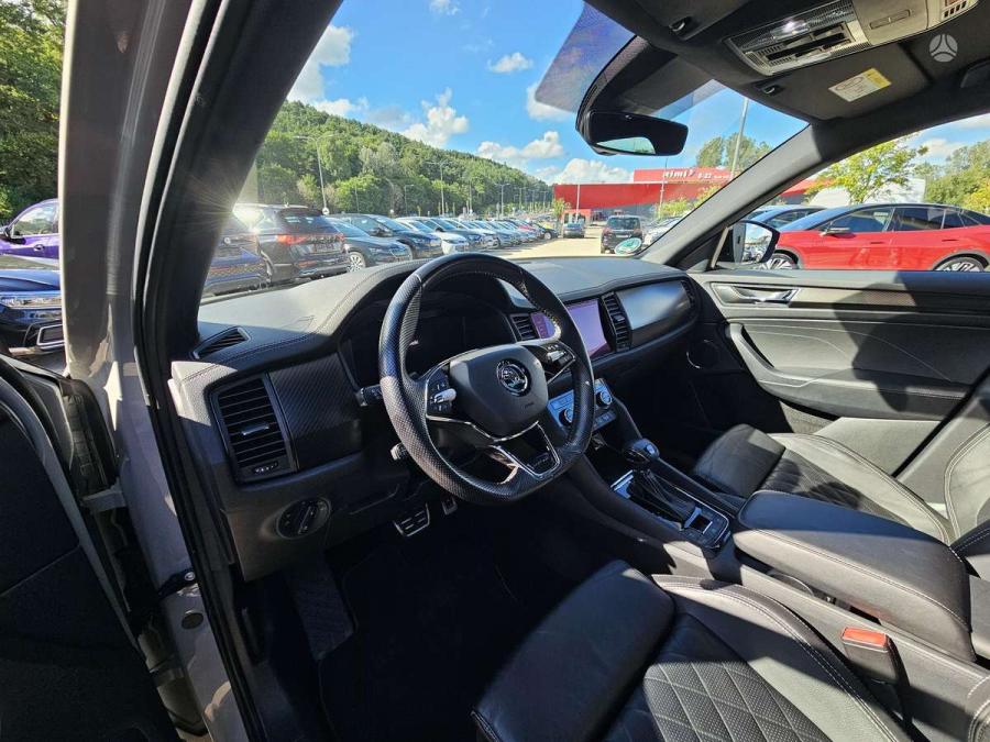 Grey Skoda Kodiaq 2021 in Vilnius, with an engine capacity of 1.97 L and mileage of 187 thousand km for 27000 €, photo 14 on AUTOMOTO.COM.LV