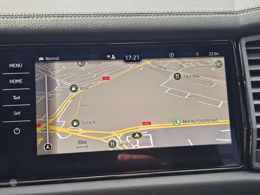 Grey Skoda Kodiaq 2021 in Vilnius, with an engine capacity of 1.97 L and mileage of 187 thousand km for 27000 €, photo 22 on AUTOMOTO.COM.LV