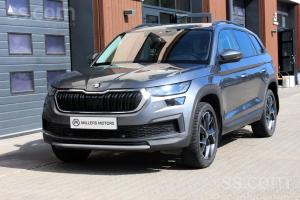 Grey Skoda Kodiaq 2021 in Riga, with an engine capacity of 1.50 L and mileage of 180 thousand km for 17800 €, photo  on AUTOMOTO.COM.LV