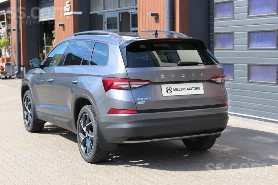 Grey Skoda Kodiaq 2021 in Riga, with an engine capacity of 1.50 L and mileage of 180 thousand km for 17800 €, photo 6 on AUTOMOTO.COM.LV