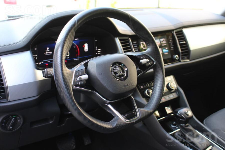 Grey Skoda Kodiaq 2021 in Riga, with an engine capacity of 1.50 L and mileage of 180 thousand km for 17800 €, photo 8 on AUTOMOTO.COM.LV