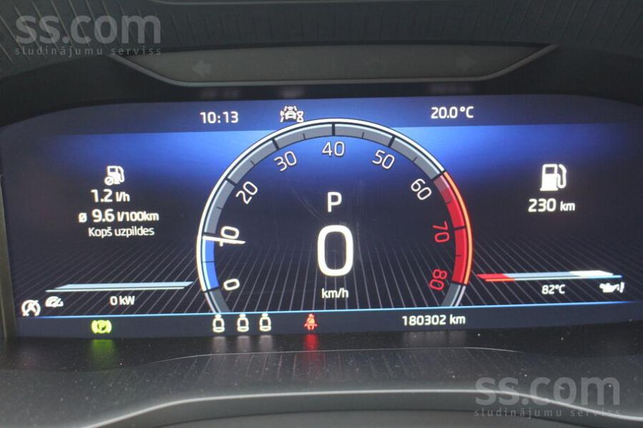 Grey Skoda Kodiaq 2021 in Riga, with an engine capacity of 1.50 L and mileage of 180 thousand km for 17800 €, photo 17 on AUTOMOTO.COM.LV