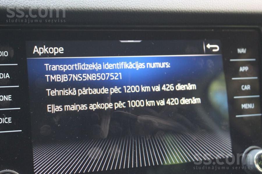 Grey Skoda Kodiaq 2021 in Riga, with an engine capacity of 1.50 L and mileage of 180 thousand km for 17800 €, photo 23 on AUTOMOTO.COM.LV