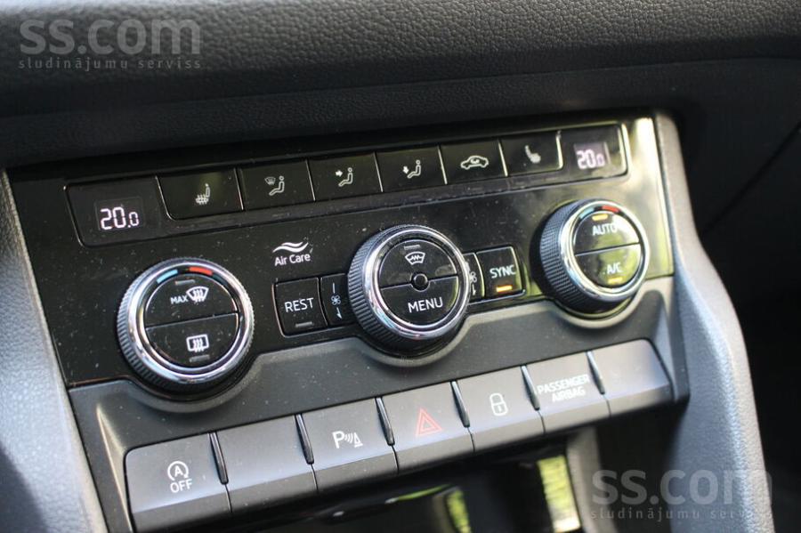 Grey Skoda Kodiaq 2021 in Riga, with an engine capacity of 1.50 L and mileage of 180 thousand km for 17800 €, photo 24 on AUTOMOTO.COM.LV