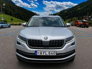 Grey Skoda Kodiaq 2021 in Vilnius, with an engine capacity of 1.97 L and mileage of 194 thousand km for 20700 €, photo 5 on AUTOMOTO.COM.LV