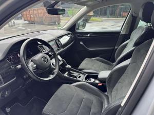 Grey Skoda Kodiaq 2021 in Vilnius, with an engine capacity of 1.97 L and mileage of 194 thousand km for 20700 €, photo 9 on AUTOMOTO.COM.LV