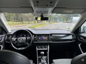 Grey Skoda Kodiaq 2021 in Vilnius, with an engine capacity of 1.97 L and mileage of 194 thousand km for 20700 €, photo 10 on AUTOMOTO.COM.LV
