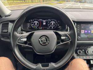 Grey Skoda Kodiaq 2021 in Vilnius, with an engine capacity of 1.97 L and mileage of 194 thousand km for 20700 €, photo 17 on AUTOMOTO.COM.LV