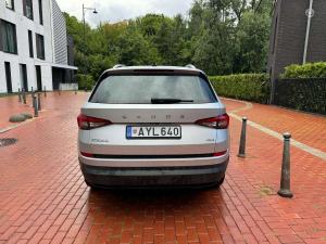 Grey Skoda Kodiaq 2021 in Vilnius, with an engine capacity of 1.97 L and mileage of 194 thousand km for 20699 €, photo 7 on AUTOMOTO.COM.LV