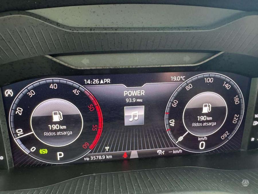 Grey Skoda Kodiaq 2021 in Vilnius, with an engine capacity of 1.97 L and mileage of 194 thousand km for 20699 €, photo 20 on AUTOMOTO.COM.LV