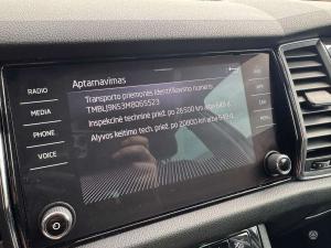 Grey Skoda Kodiaq 2021 in Vilnius, with an engine capacity of 1.97 L and mileage of 194 thousand km for 20699 €, photo 21 on AUTOMOTO.COM.LV