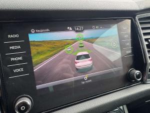 Grey Skoda Kodiaq 2021 in Vilnius, with an engine capacity of 1.97 L and mileage of 194 thousand km for 20699 €, photo 23 on AUTOMOTO.COM.LV