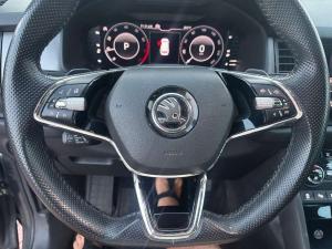 Grey Skoda Kodiaq 2021 in Utena, with an engine capacity of 1.50 L and mileage of 219 thousand km for 13150 €, photo 9 on AUTOMOTO.COM.LV