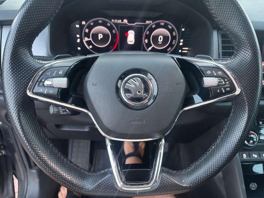 Grey Skoda Kodiaq 2021 in Utena, with an engine capacity of 1.50 L and mileage of 219 thousand km for 13150 €, photo 9 on AUTOMOTO.COM.LV