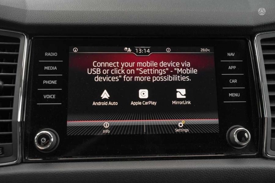 Pelēks Skoda Kodiaq 2021 Viļņa, ar dzinēja tilpumu 1.97 L un nobraukumu 136 tūkst. km par 24950 €, foto 28 vietnē AUTOMOTO.COM.LV