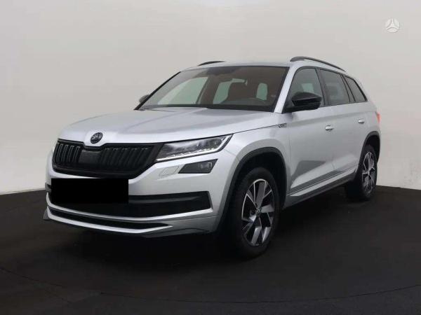 Grey Skoda Kodiaq 2021 in Vilnius, with an engine capacity of 1.50 L and mileage of 192 thousand km for 19360 €, photo 1 on AUTOMOTO.COM.LV