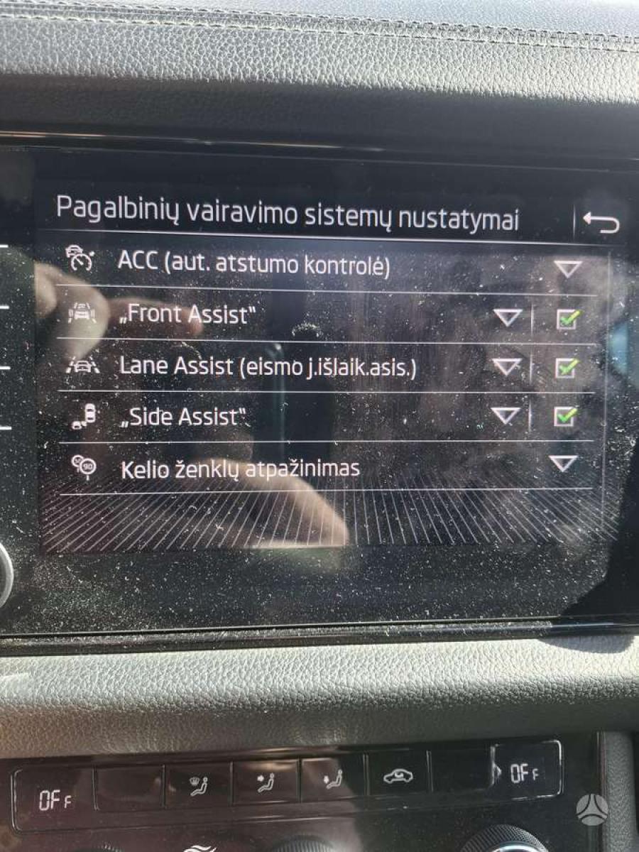 Grey Skoda Kodiaq 2021 in Taurage, with an engine capacity of 1.97 L and mileage of 240 thousand km for 16300 €, photo 17 on AUTOMOTO.COM.LV