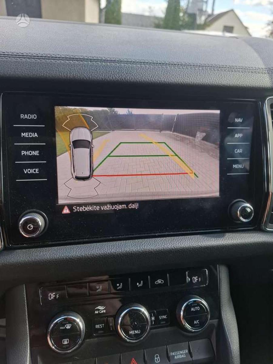 Grey Skoda Kodiaq 2021 in Taurage, with an engine capacity of 1.97 L and mileage of 240 thousand km for 16300 €, photo 18 on AUTOMOTO.COM.LV