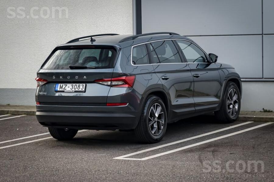 Grey Skoda Kodiaq 2021 in Riga, with an engine capacity of 1.50 L and mileage of 108 thousand km for 19950 €, photo 5 on AUTOMOTO.COM.LV