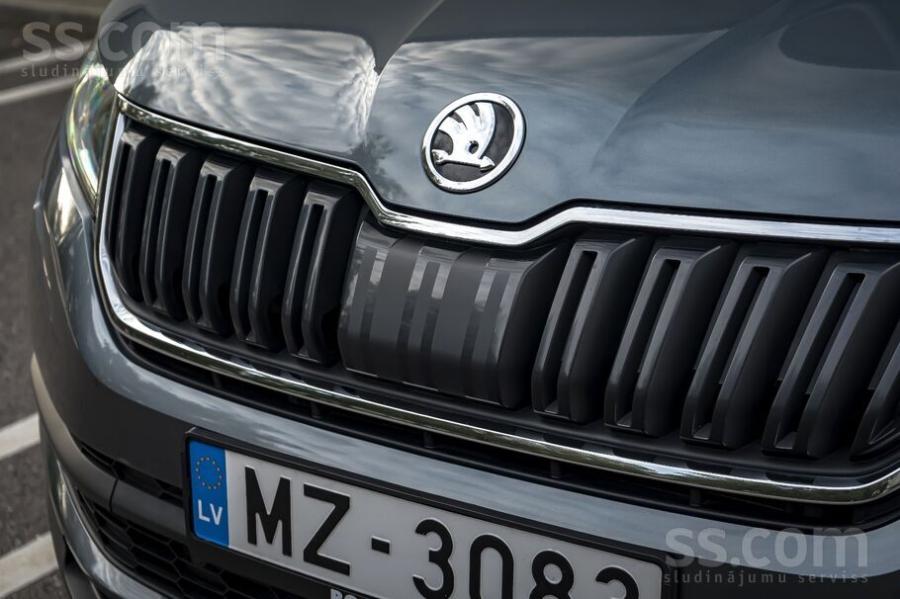 Grey Skoda Kodiaq 2021 in Riga, with an engine capacity of 1.50 L and mileage of 108 thousand km for 19950 €, photo 9 on AUTOMOTO.COM.LV