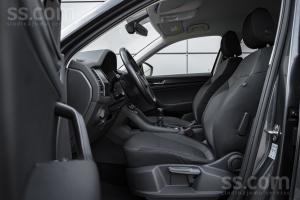 Grey Skoda Kodiaq 2021 in Riga, with an engine capacity of 1.50 L and mileage of 108 thousand km for 19950 €, photo 10 on AUTOMOTO.COM.LV