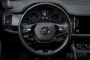 Grey Skoda Kodiaq 2021 in Riga, with an engine capacity of 1.50 L and mileage of 108 thousand km for 19950 €, photo 19 on AUTOMOTO.COM.LV
