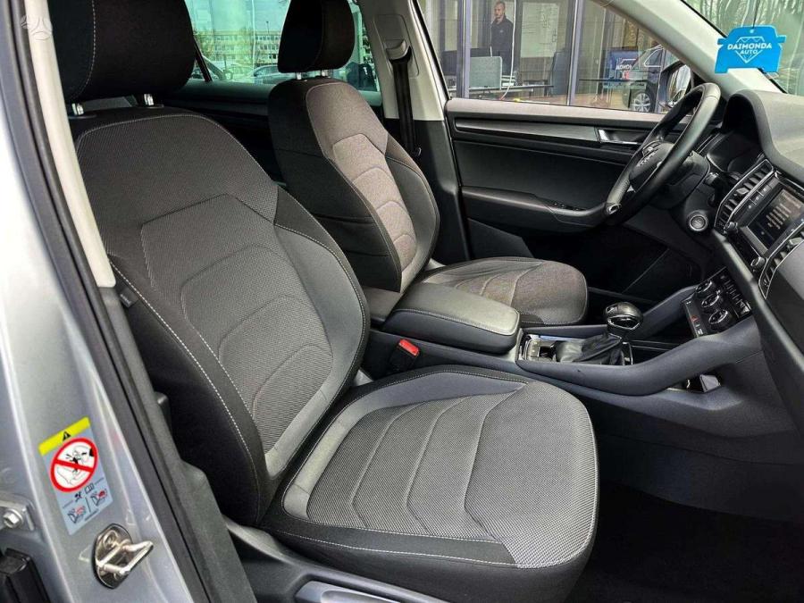 Grey Skoda Kodiaq 2021 in Kaunas, with an engine capacity of 1.50 L and mileage of 217 thousand km for 15300 €, photo 8 on AUTOMOTO.COM.LV