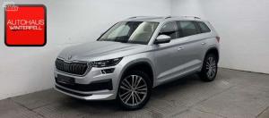 Grey Skoda Kodiaq 2022 in Kaunas, with an engine capacity of 1.50 L and mileage of 97 thousand km for 33092 €, photo  on AUTOMOTO.COM.LV