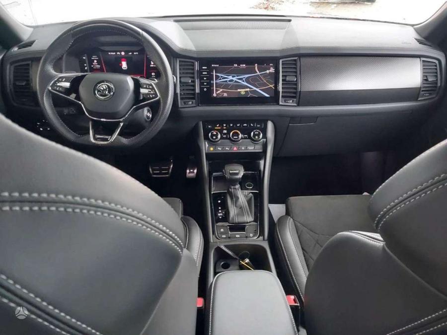 Grey Skoda Kodiaq 2022 in Vilnius, with an engine capacity of 1.50 L and mileage of 134 thousand km for 29990 €, photo 10 on AUTOMOTO.COM.LV